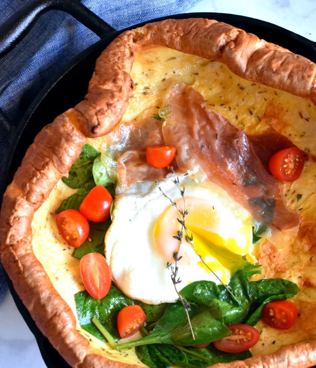 Savory Dutch Baby - Herbs & Flour