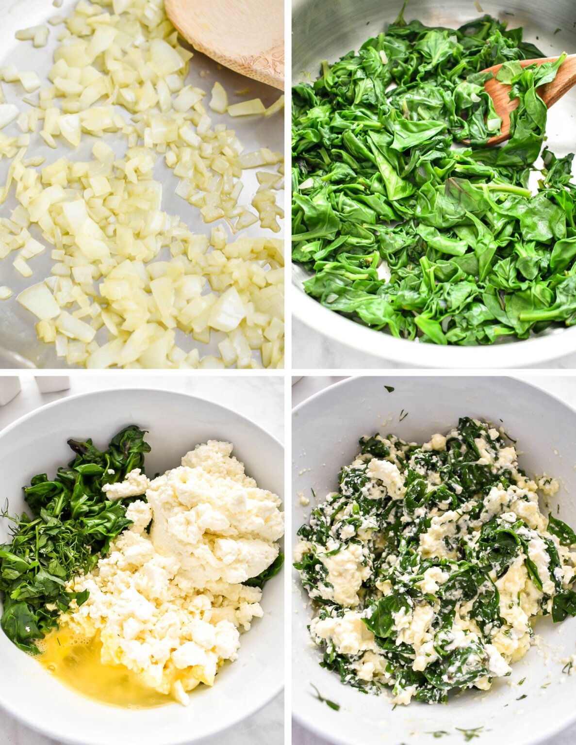 Spanakopitakia (Spinach and Feta Filo Triangles) - Herbs & Flour