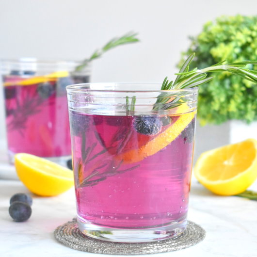 Blueberry Gin & Tonic - Herbs & Flour