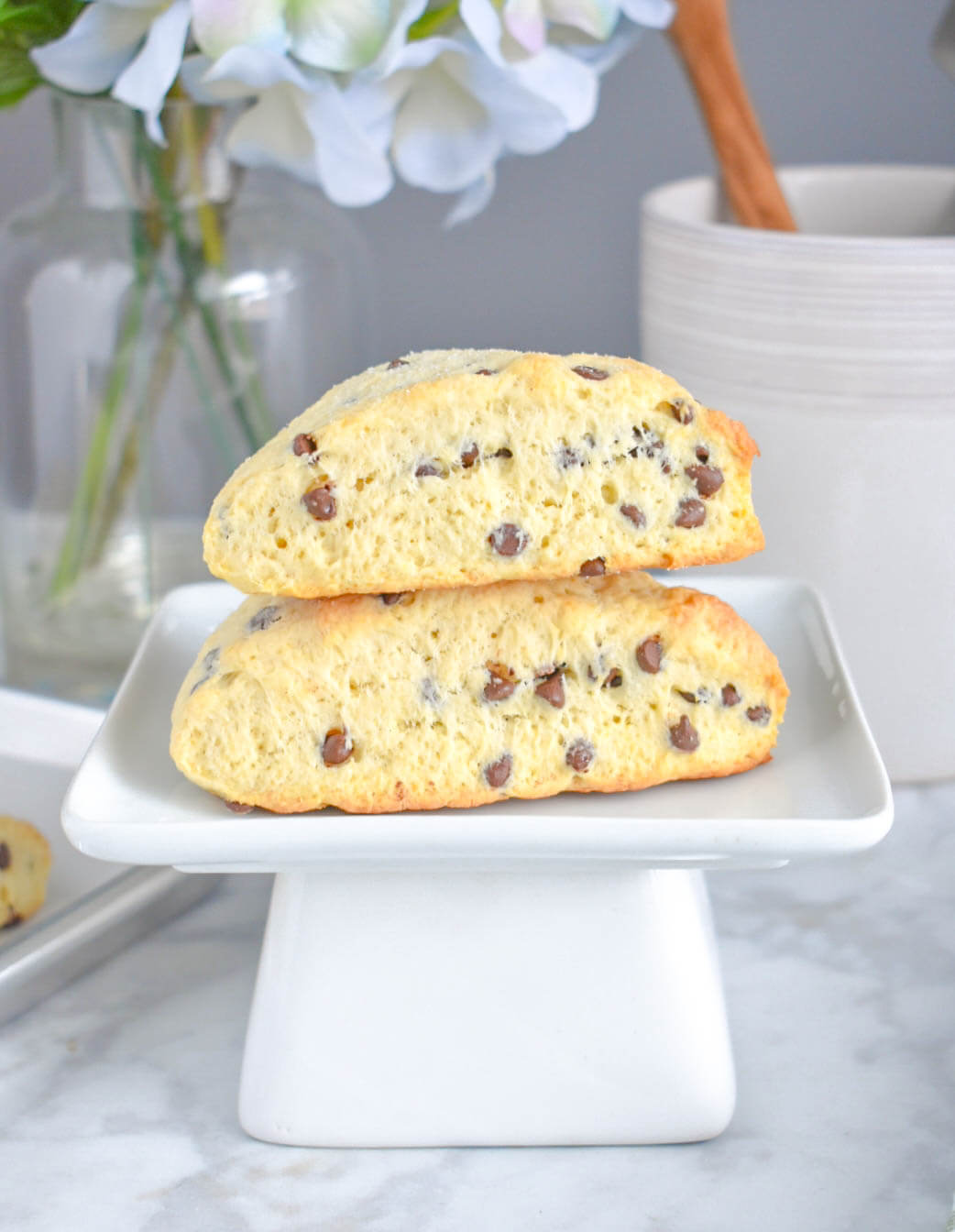 Chocolate Chip Scones - Herbs & Flour