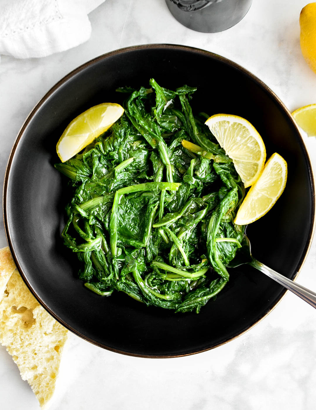 Horta Vrasta (Greek Boiled Leafy Greens) - Herbs & Flour