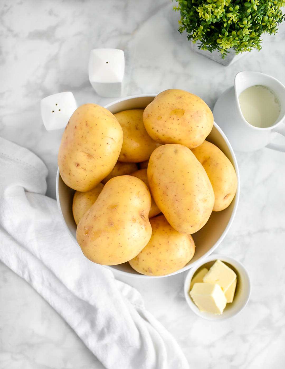 Creamy Whipped Potatoes - Herbs & Flour