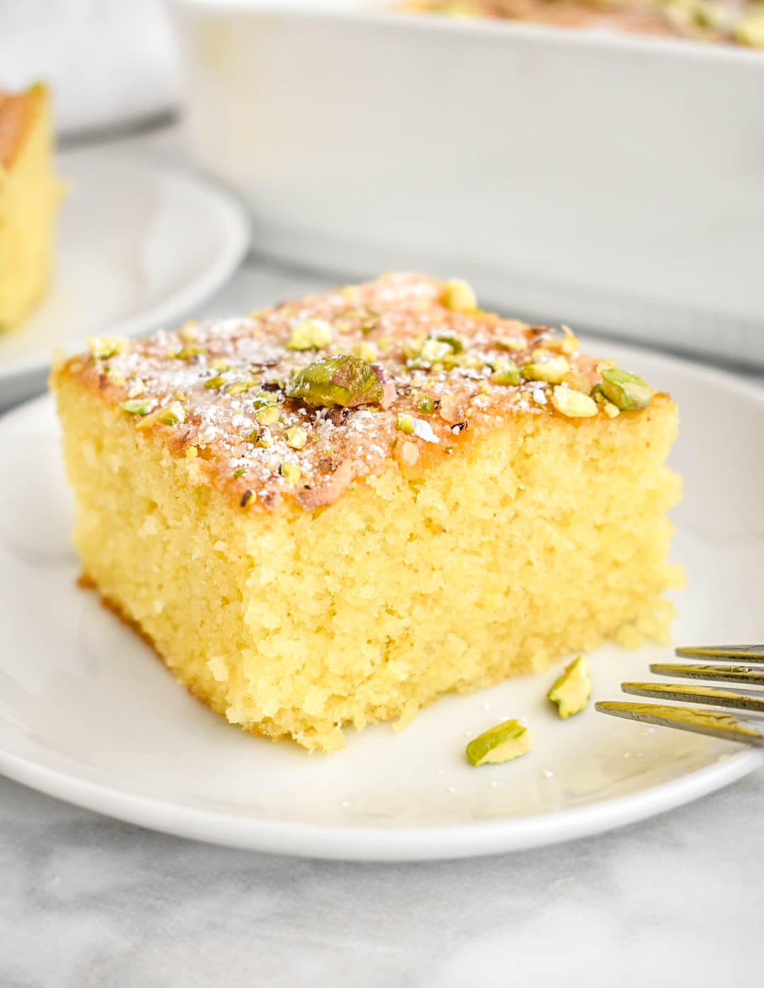 Ravani (Greek Semolina Cake) - Herbs & Flour