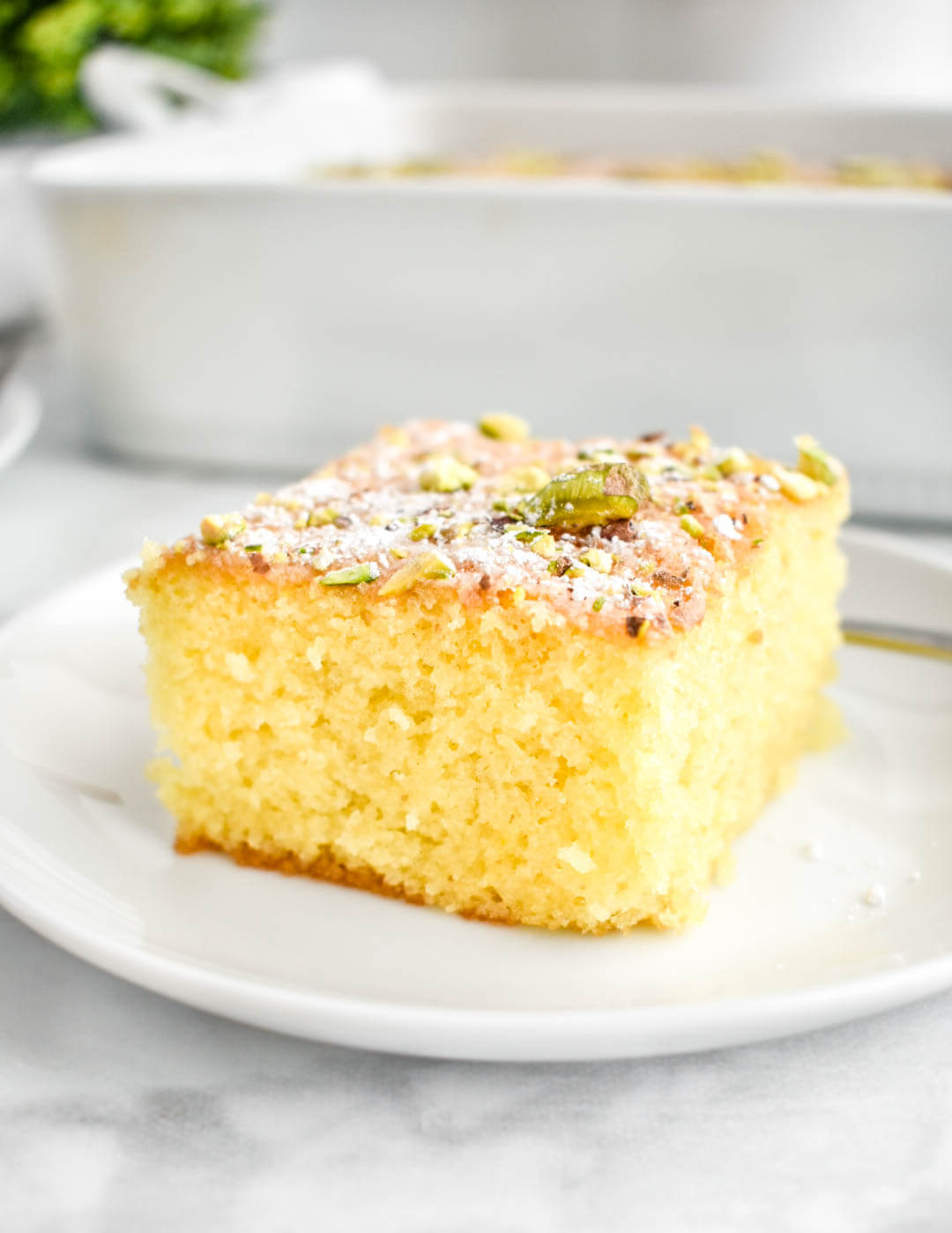 Ravani (Greek Semolina Cake) - Herbs & Flour