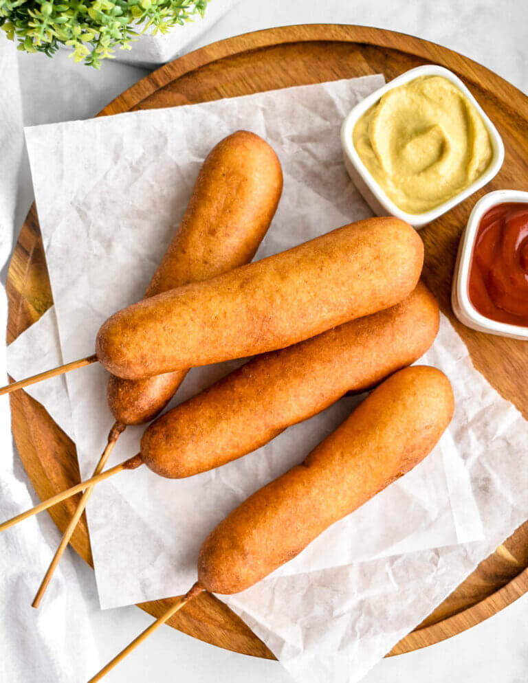 Homemade Corn Dogs Recipe (Better than the Fair) - Herbs & Flour