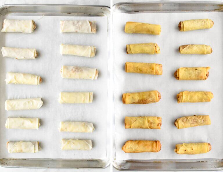 Crispy Vegetable Spring Rolls Recipe (Fry, Bake, or Air Fry) - Herbs ...