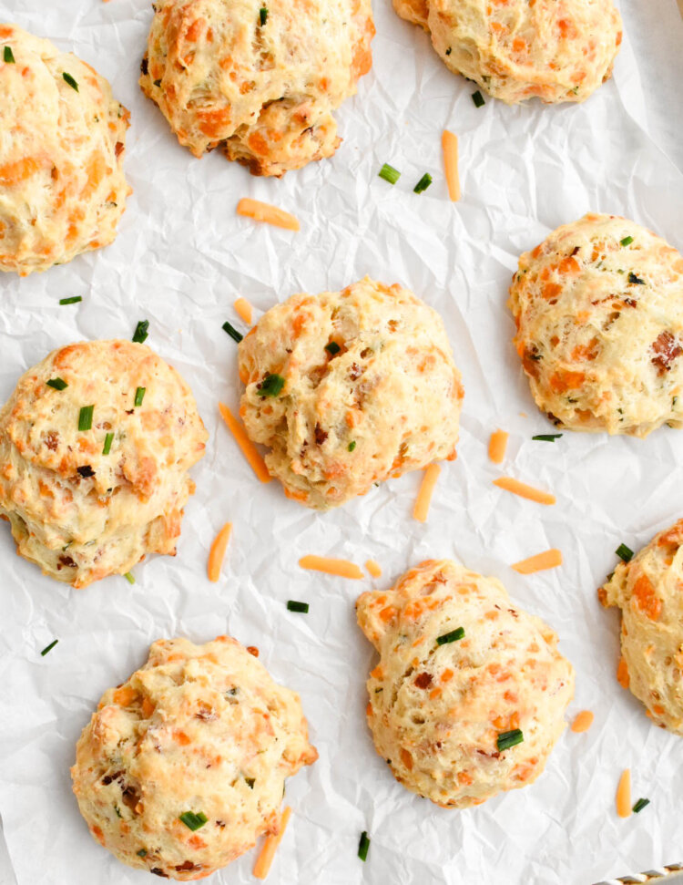 Ham and Cheese Biscuits - Herbs & Flour